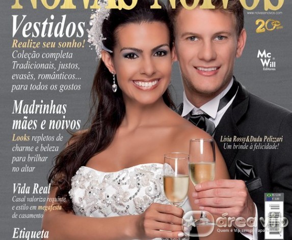 Dudu Pelizzari posa para revista de noivos - Portal Área VIP