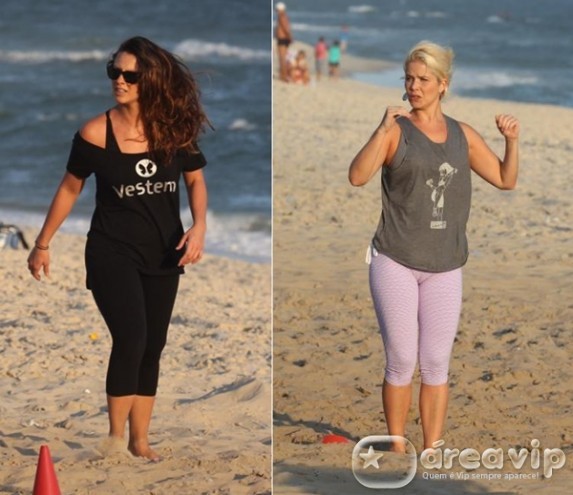 Samara Felippo e Camila Rodrigues treinam juntas - Área VIP