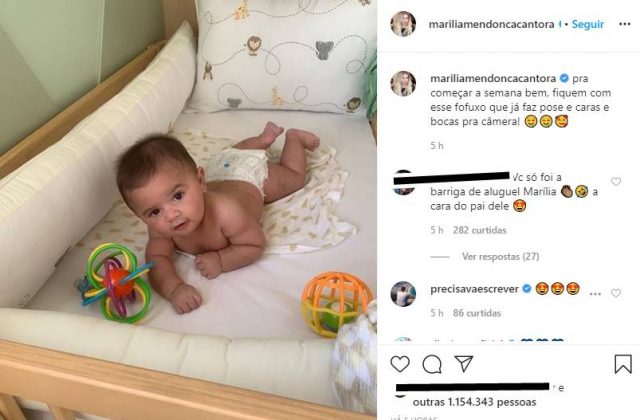 Marília Mendonça mostra momento fofo do filho - Área VIP Marília Mendonça mostra momento fofo do filho - Área VIP