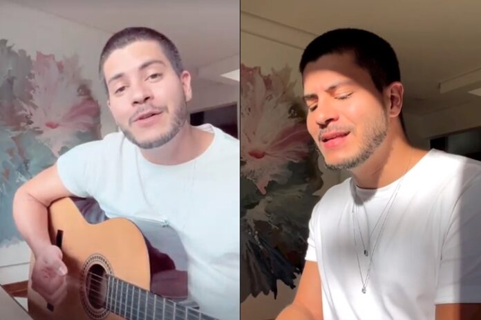 Em paz, Arthur Aguiar surge em momento encantador: "amo"