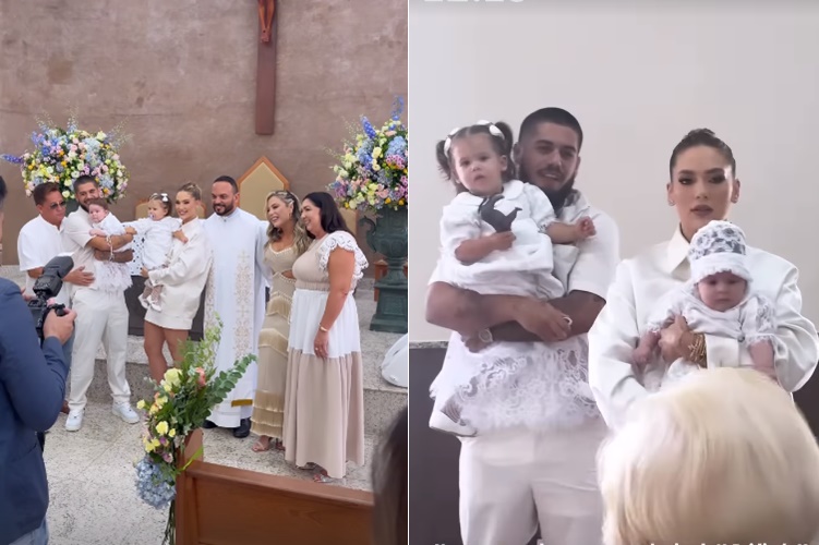 Virgínia realiza batizado de Maria Alice e Maria Flor: ''Minha vida ...