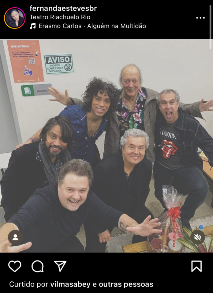 Viúva de Erasmo Carlos compartilha estreia do show dos “Os Erasmos ...
