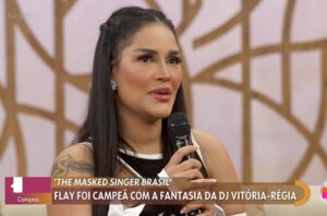 No 'Encontro', Flay comenta vitória no 'The Masked Singer Brasil'