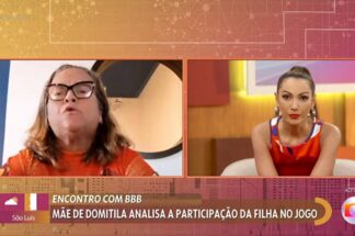 No 'Encontro', mãe de Domitila Barros fala sobre a saída da filha do ...