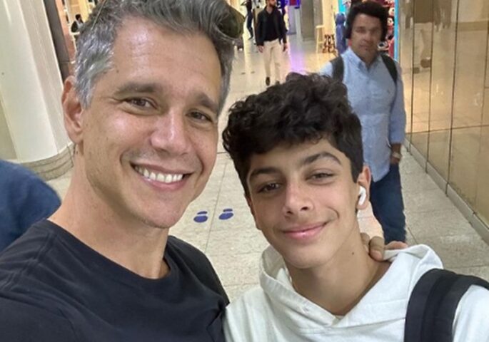 Márcio Garcia fica com coração partido com viagem do filho ao exterior ...