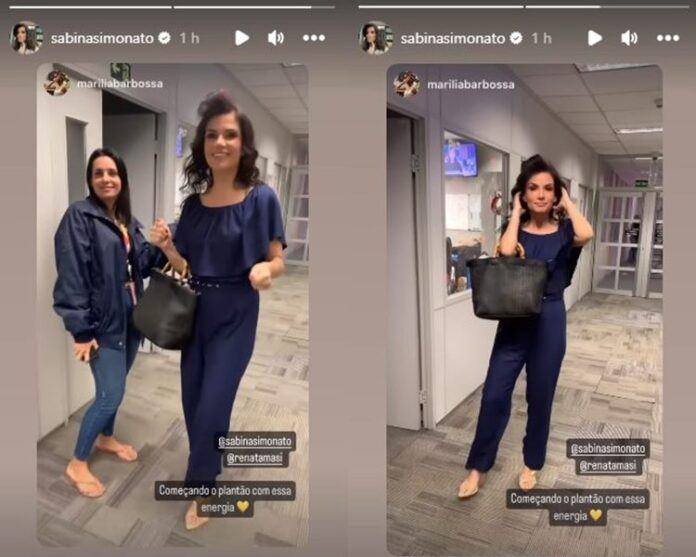 Sabina Simonato surge em imagens inusitadas nos bastidores do 'Bom Dia ...