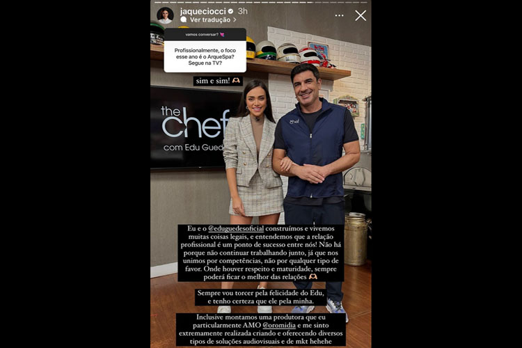 Jaque Ciocci desabafa após fim de namoro com Edu Guedes: 'Vivemos muitas coisas legais' - Portal ...