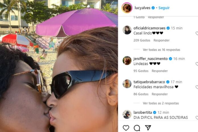 Lucy Alves beija Indira Nascimento em primeira postagem juntas e seguidores reagem - Portal Área VIP