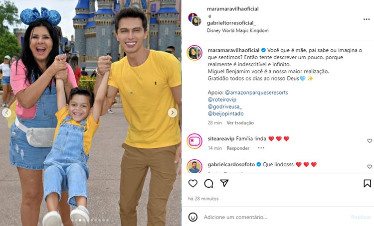 "Nossa maior realização", afirma Mara Maravilha sobre o filho Benjamin ...