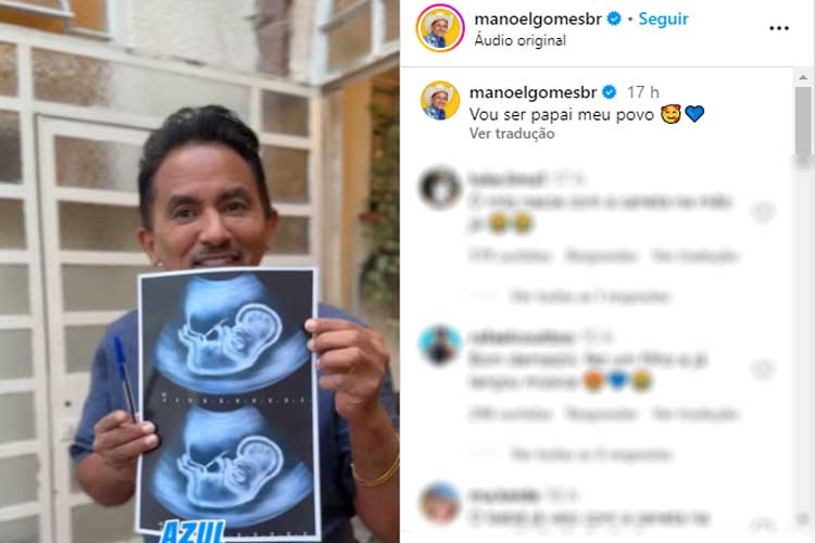 Manoel Gomes Do Hit ‘caneta Azul Mostra Ultrassom E Celebra Novidade