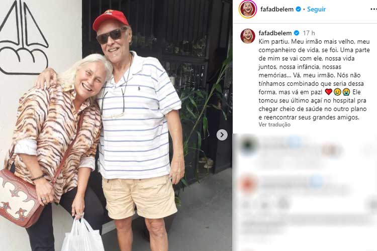 Fafá de Belém surge emocionada ao lamentar perda familiar: 'Se foi ...