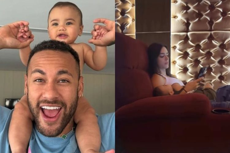 Neymar encanta ao mostrar momento fofo entre Bruna Biancardi e Mavie - Portal Área VIP