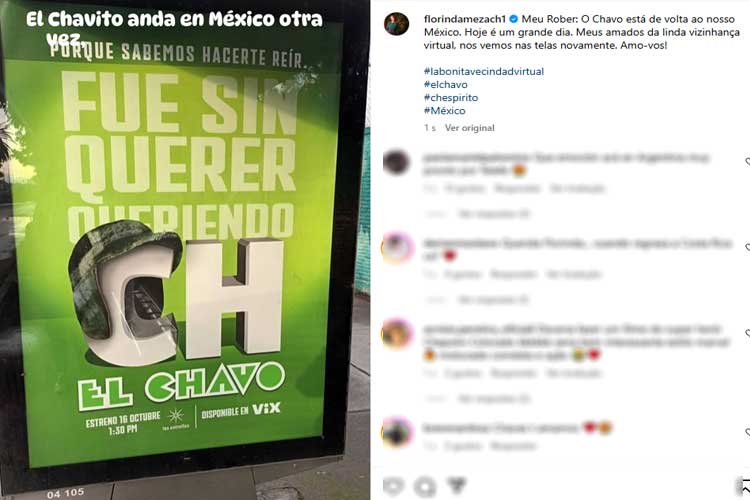 Com volta de Chaves e Chapolin ao SBT, Florinda Meza celebra também ...