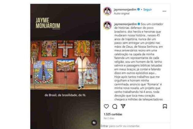 Fora da Globo, Jayme Monjardim dá detalhes de sua próxima novela