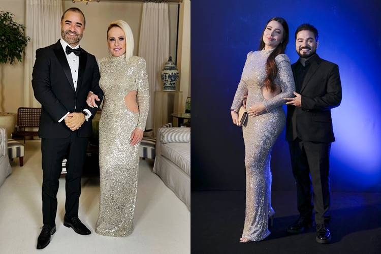 Mila Braga, mulher de Yudi Tamashiro, usa o mesmo look de Ana Maria Braga - Portal Área VIP