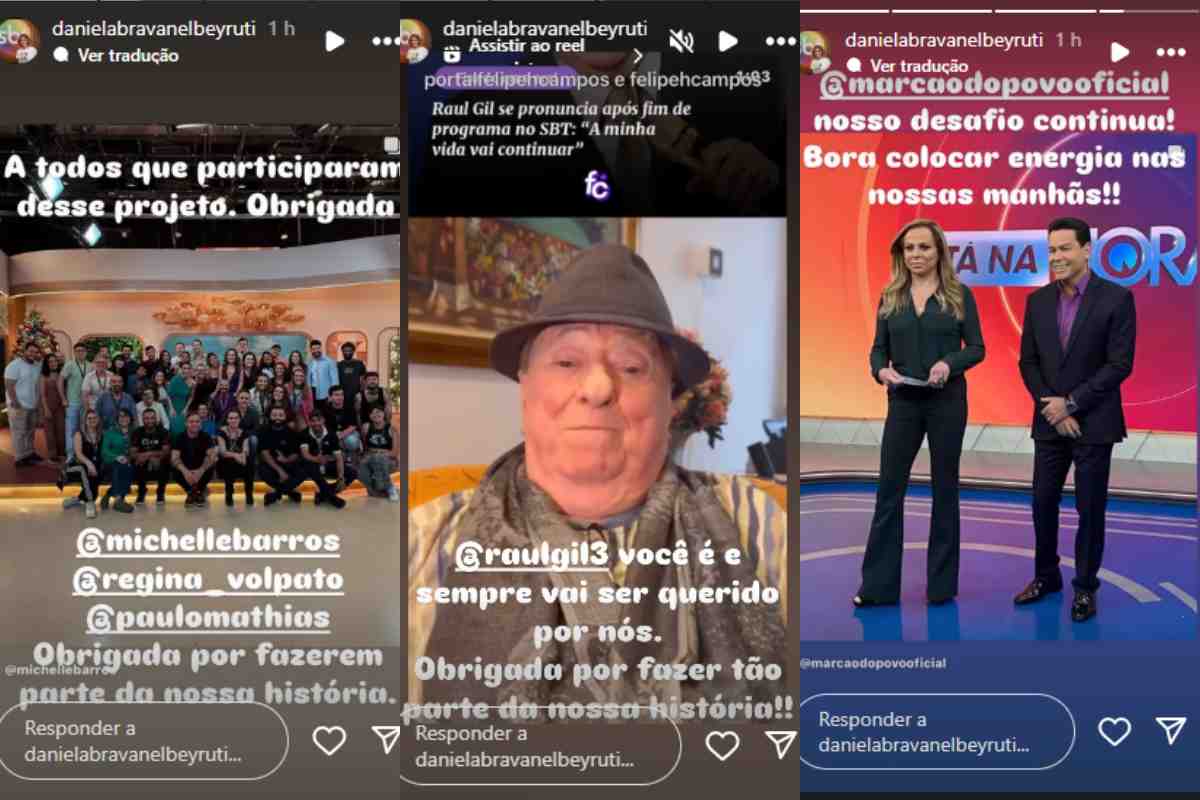 Daniela Beyruti se manifesta após dia difícil no SBT, com fim de ...