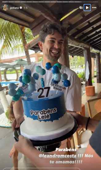 Poliana Rocha mostra festa de aniversário do Leandro Costa, sobrinho do cantor Leonardo, e ...