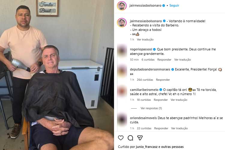 Bolsonaro surge com novo visual após receber alta e envia recado ...